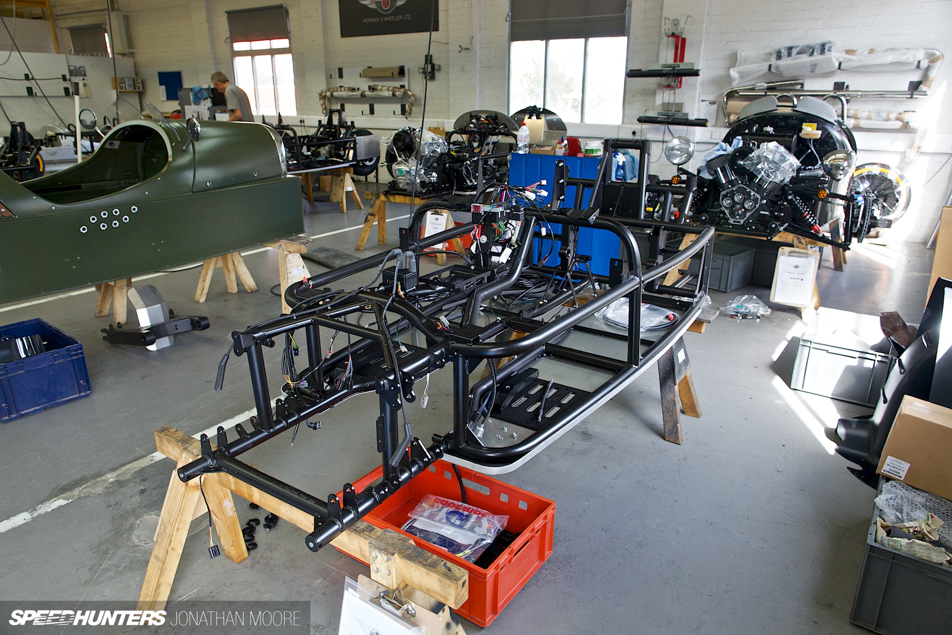 The Morgan Motor Company factory in Malvern, celebrating its centenary ...